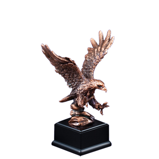 Golden Flying Eagle Trophy - 8" | Eagle Trophies | Cheap Sports Trophies